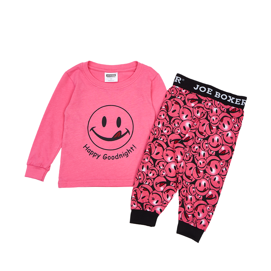 Bleikt 'Happy Goodnight' náttfatasett – Joe Boxer