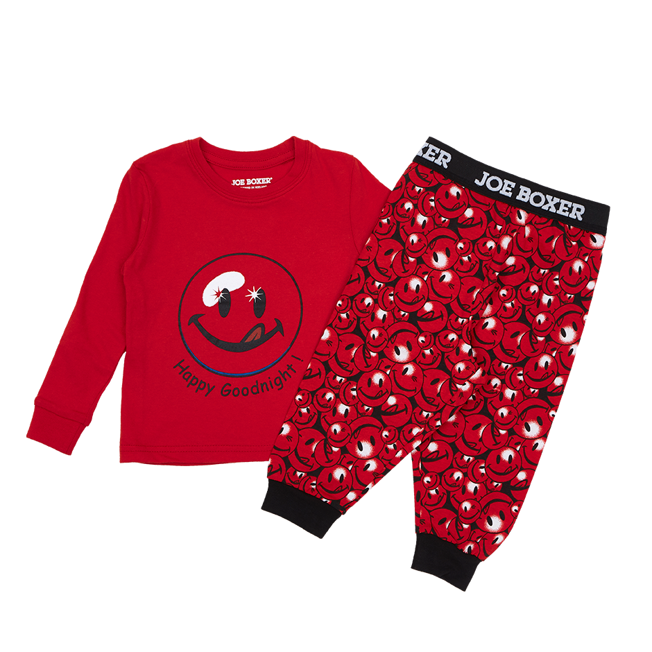 Rautt 'Happy Goodnight' náttfatasetti – Joe Boxer